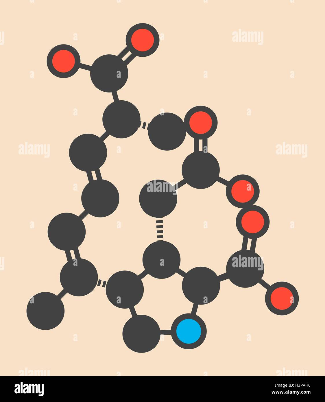 Domoic acid algae poison molecule. Responsible for amnesic shellfish ...
