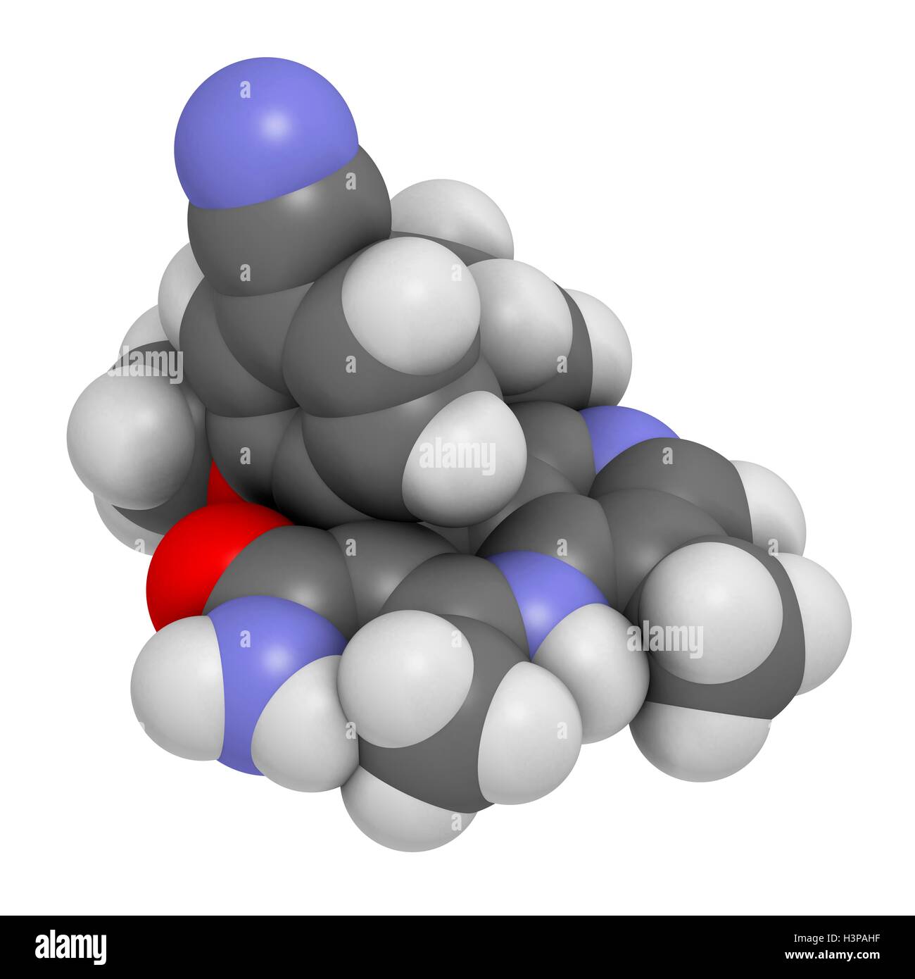 Finerenone heart failure drug molecule (mineralocorticoid receptor ...