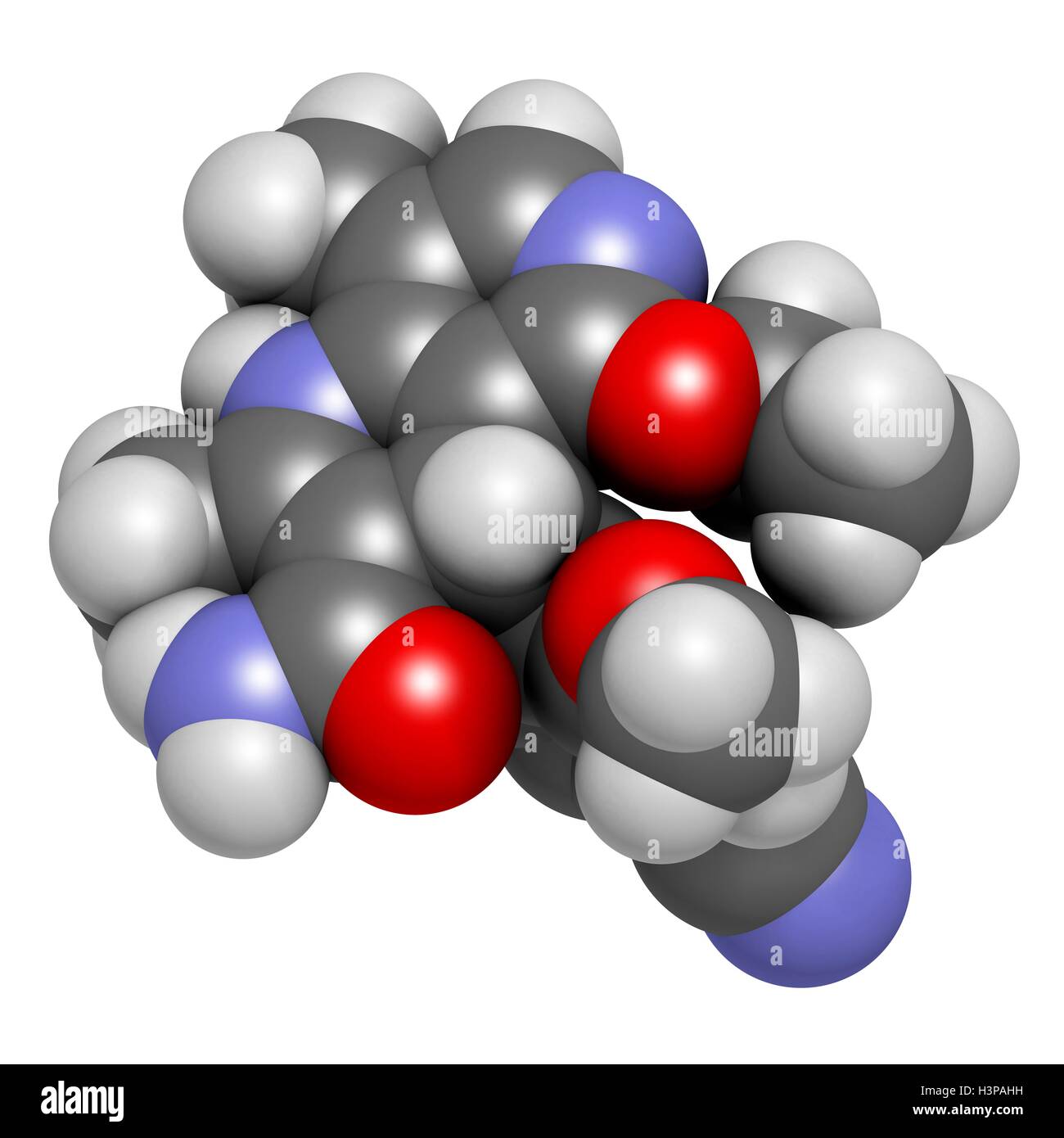 Finerenone heart failure drug molecule (mineralocorticoid receptor ...