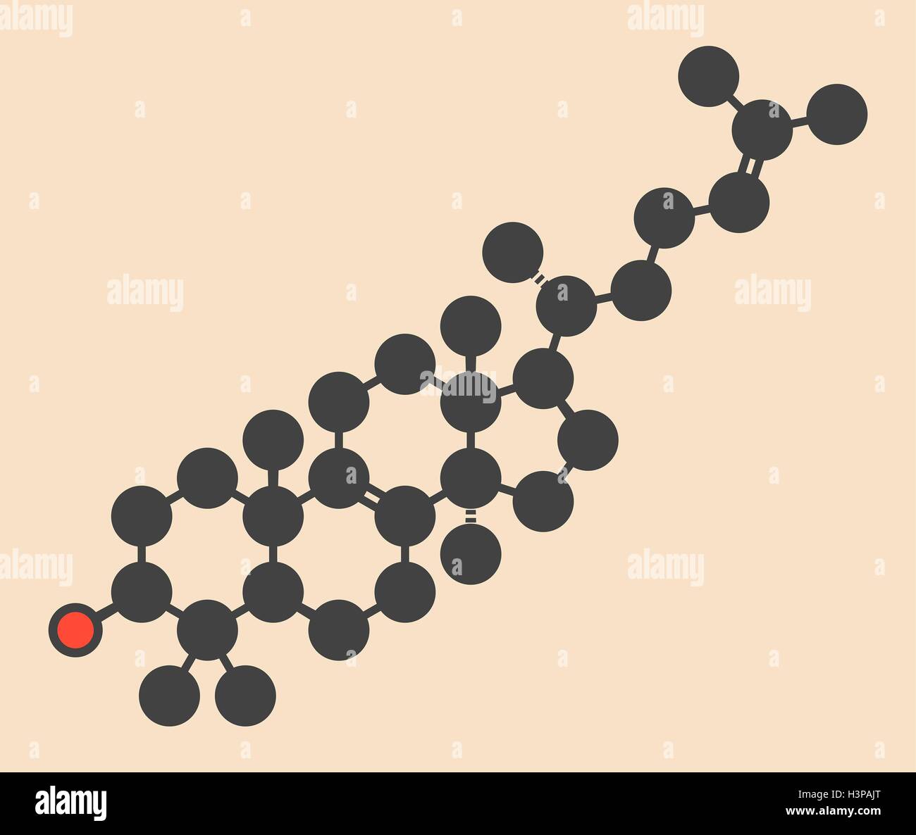 Lanosterol molecule hi-res stock photography and images - Alamy