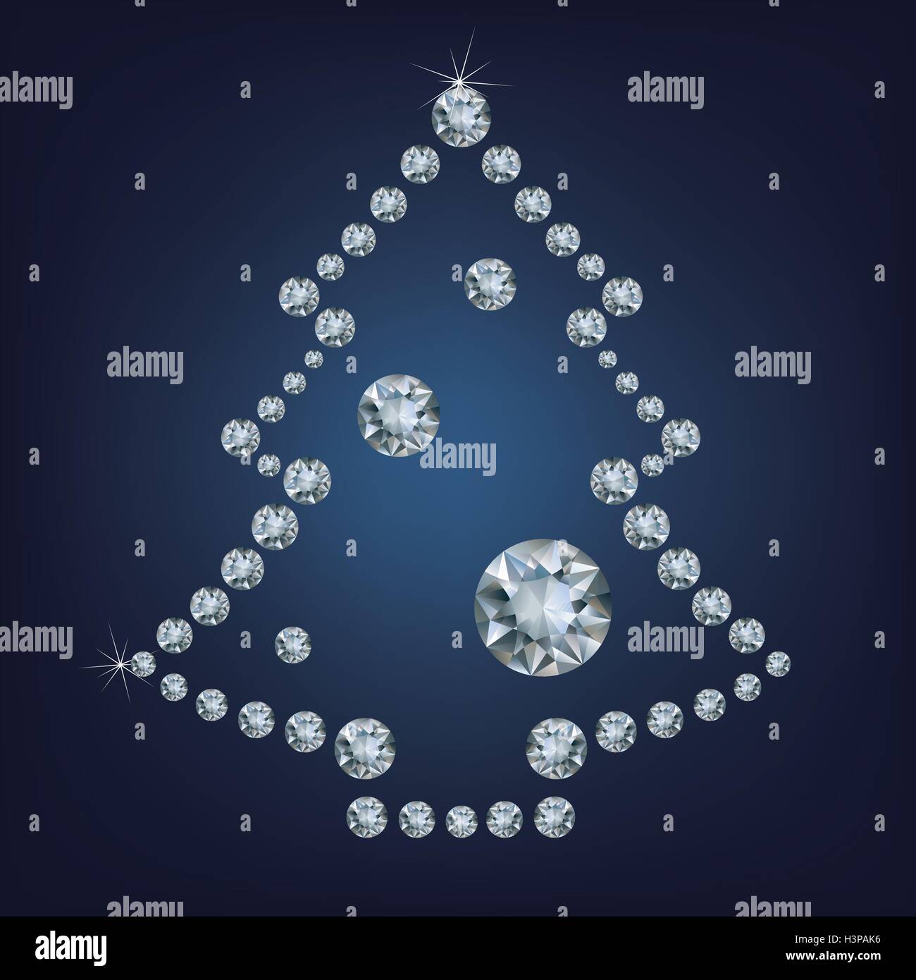 Merry christmas tree made Stock Vector Images - Alamy