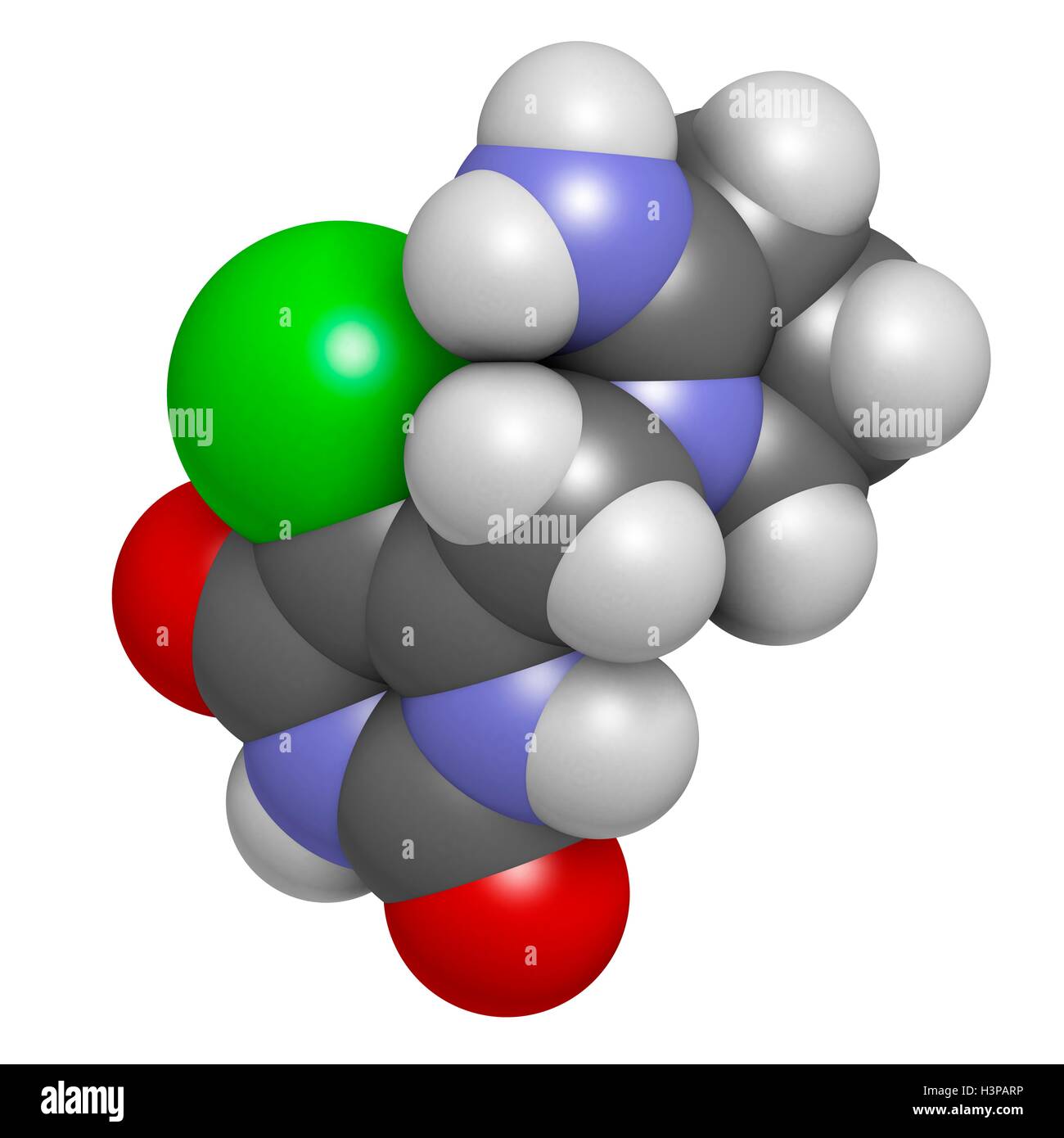 Tipiracil cancer drug molecule (thymidine phosphorylase inhibitor ...