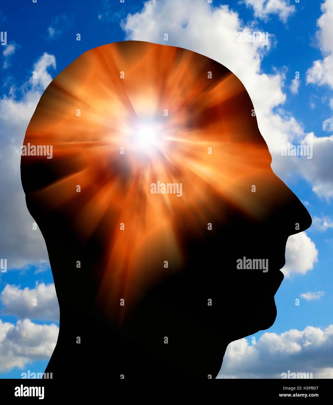 Human mind, conceptual illustration Stock Photo - Alamy
