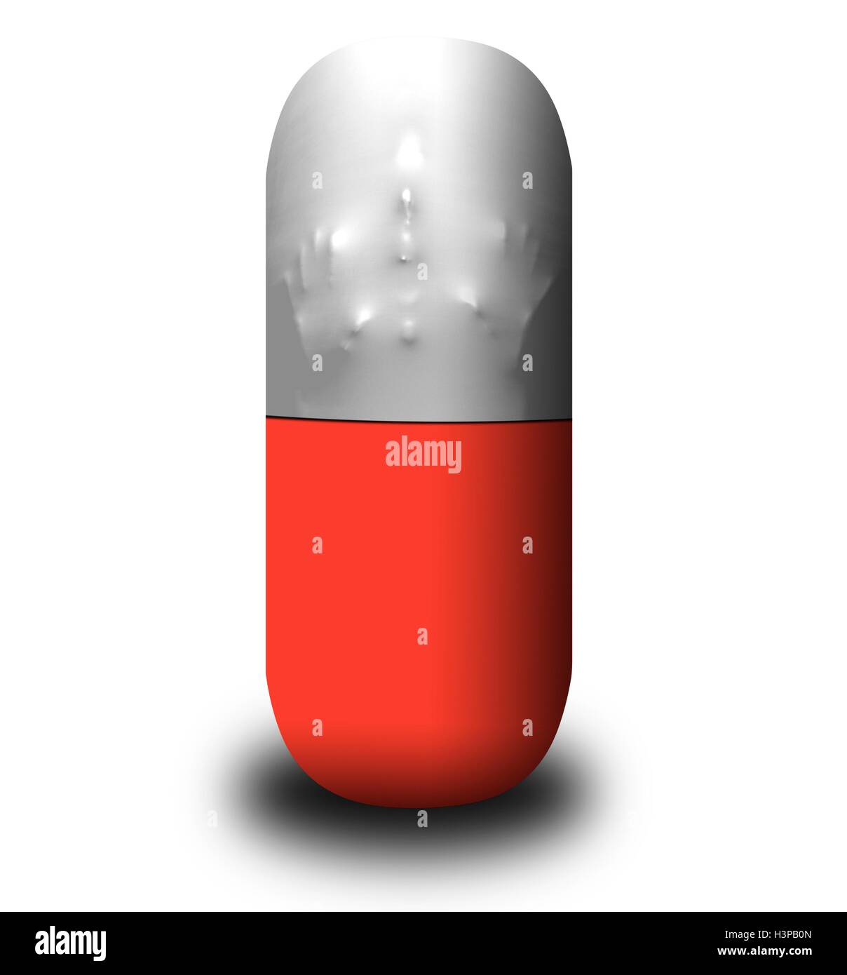 Person trapped inside capsule, conceptual illustration Stock Photo - Alamy