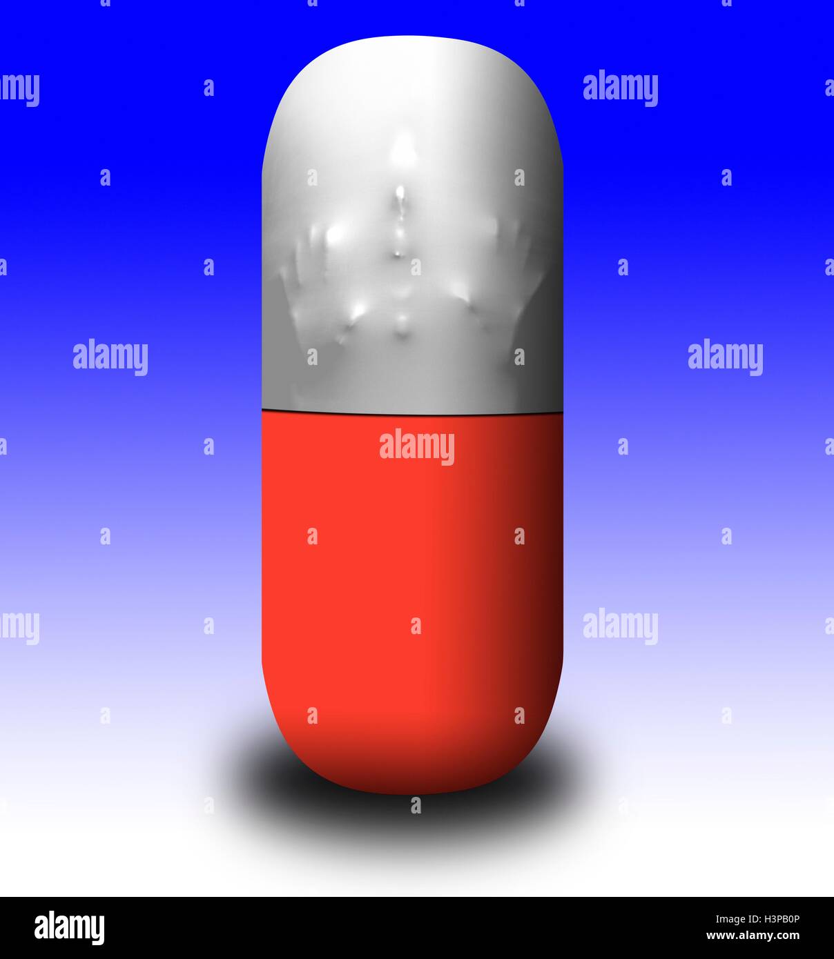 Person trapped inside capsule, conceptual illustration Stock Photo - Alamy
