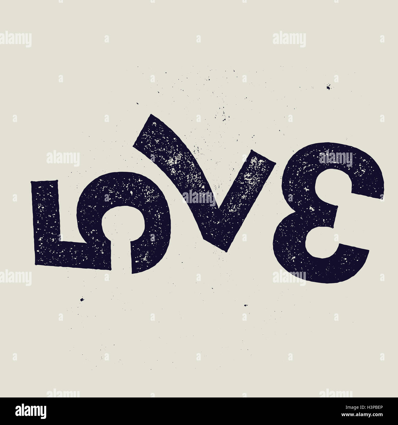 love numbers label. vector sign Stock Photo - Alamy