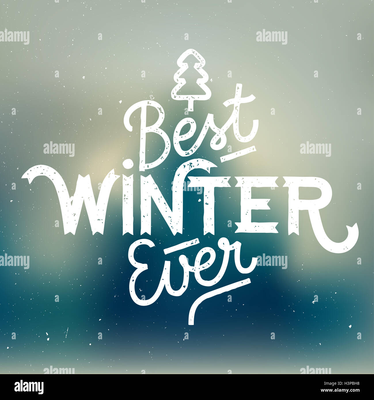 best winter ever background greeting card Stock Photo - Alamy