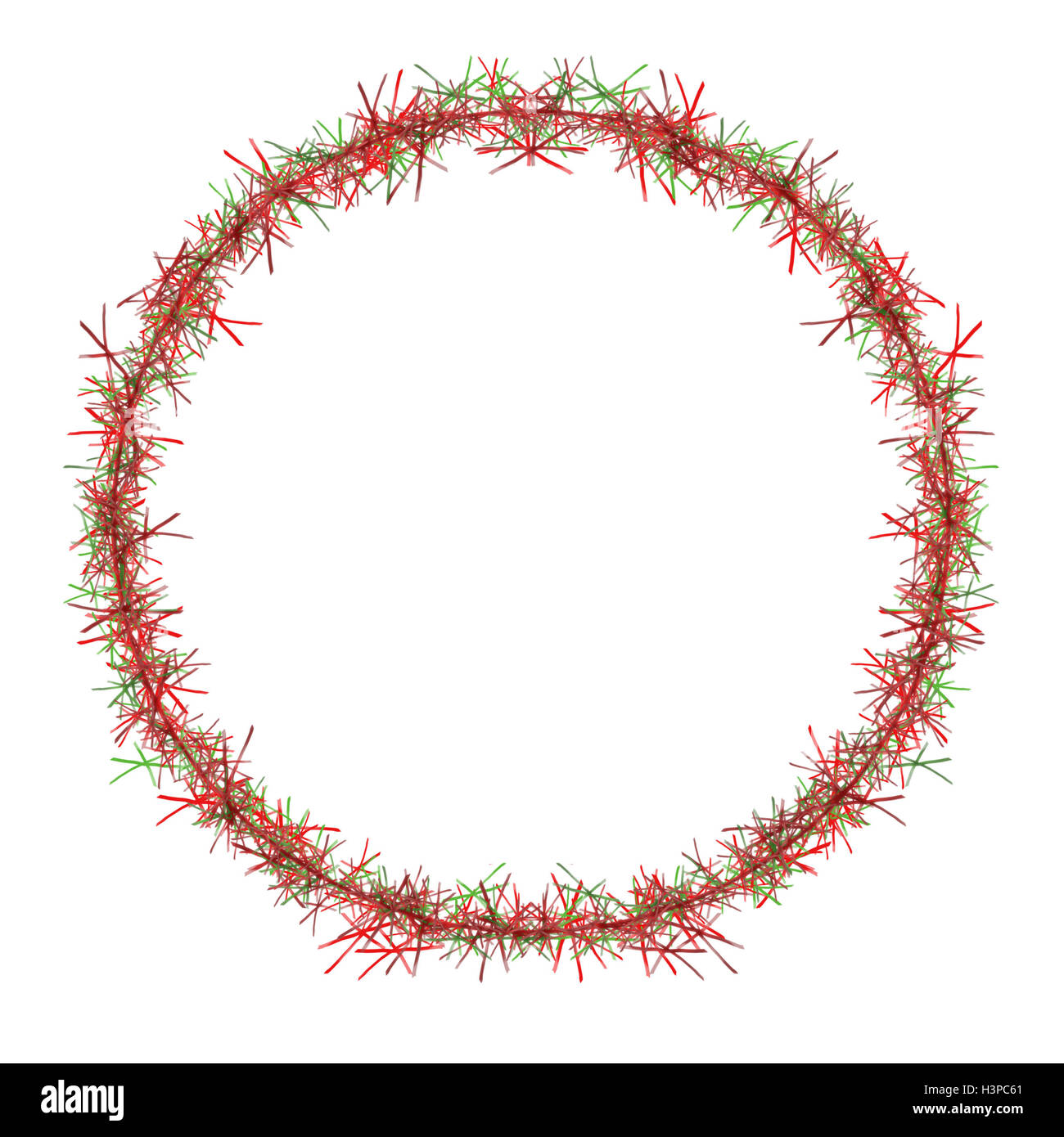 Traditional festive frame, border. Red and green ring. Ideal Christmas ...