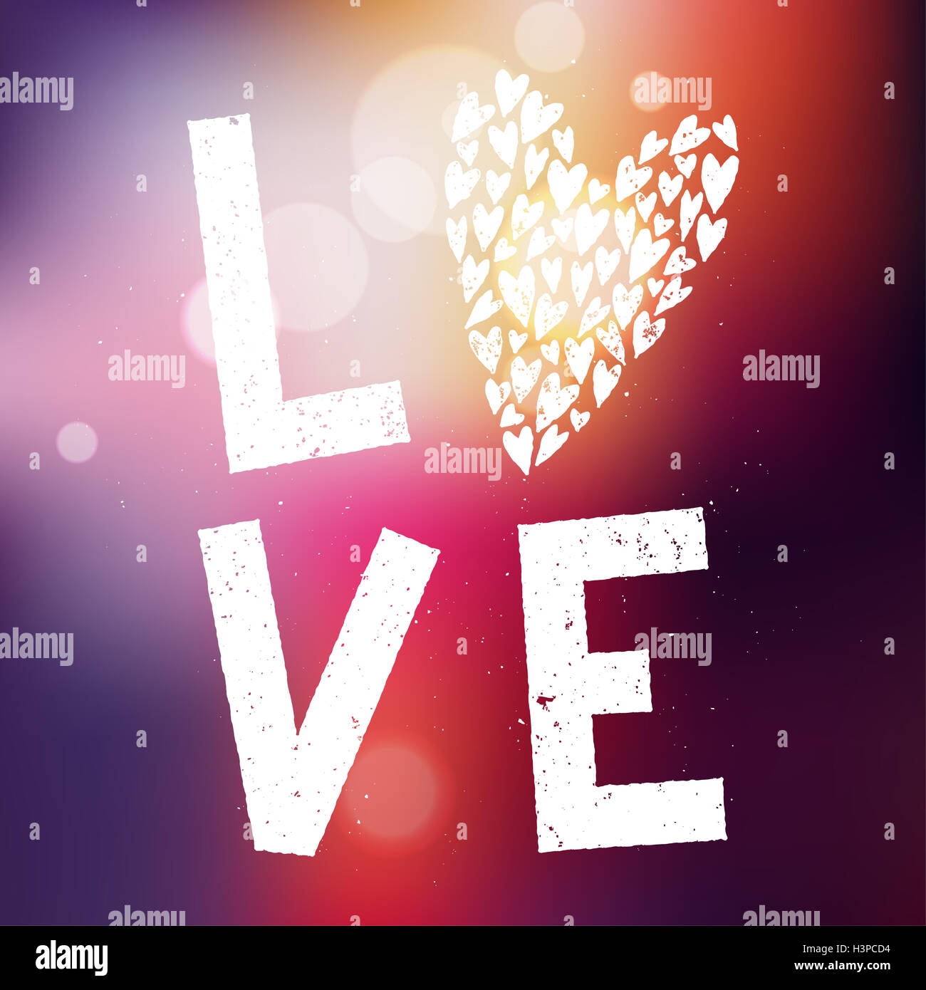 love letters on blurred shiny background Stock Photo - Alamy