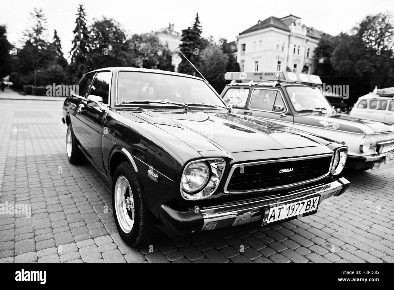 Tarnopol, Ukraine - October 09, 2016: Classic retro car Corolla E30 ...