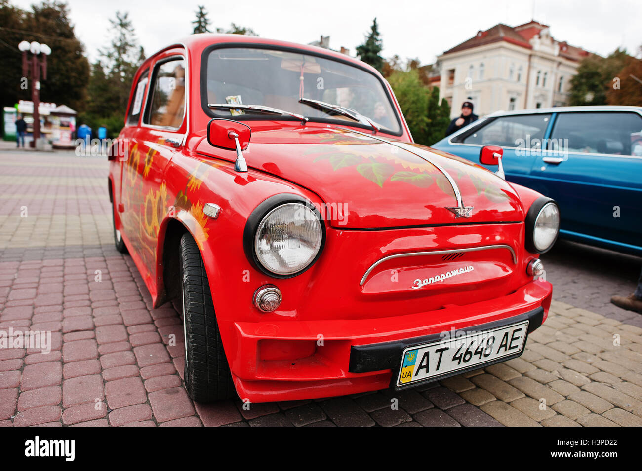 Tarnopol, Ukraine - October 09, 2016: Classic retro car ZAZ Zaporozhets ...