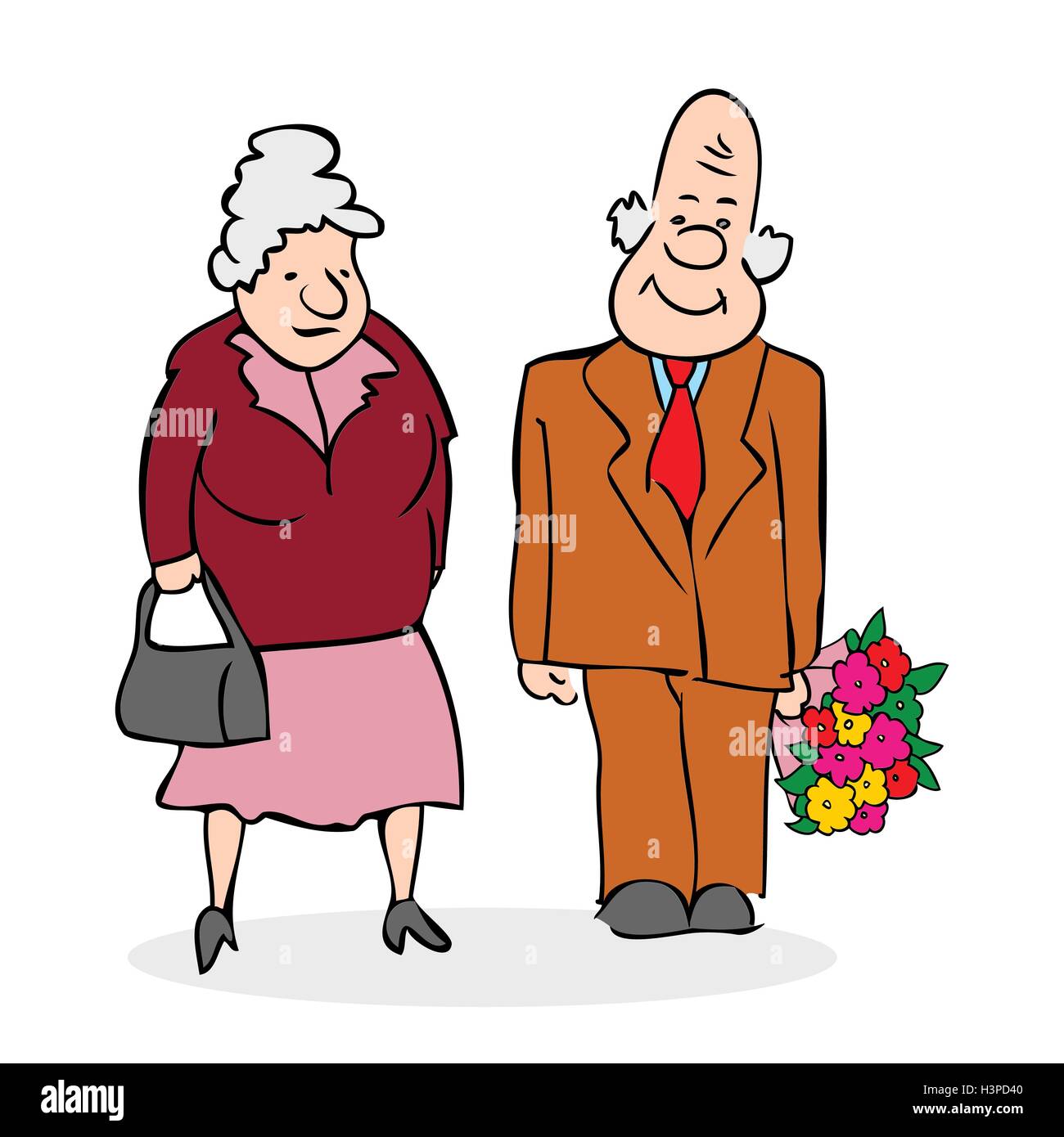 Elderly lady holiday Cut Out Stock Images & Pictures - Alamy