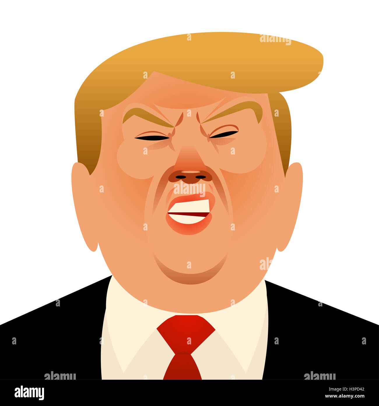 Donald trump funny face hi-res stock photography and images - Alamy