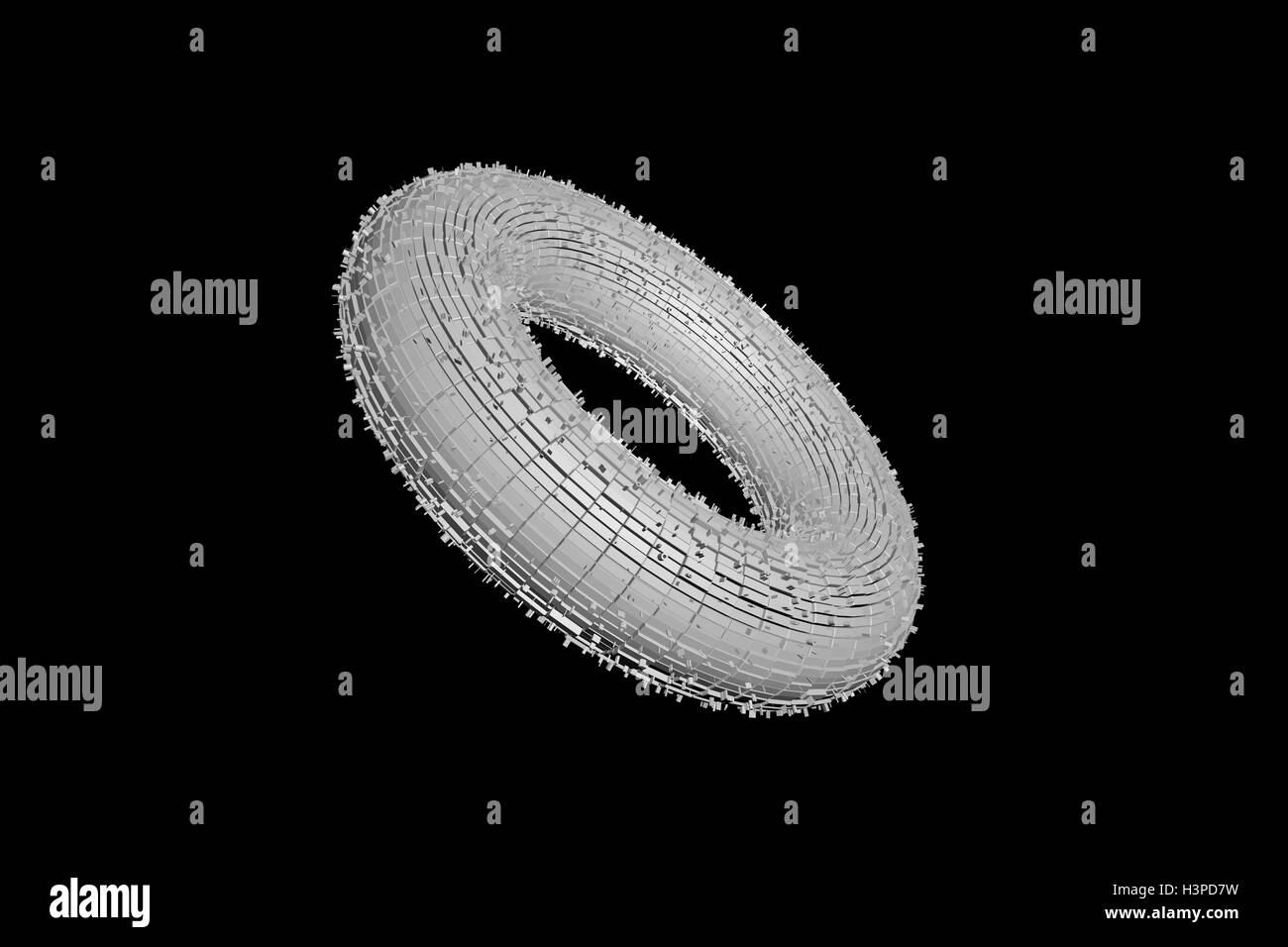 Futuristic 3D Ring Nice 3D Rendering Stock Photo - Alamy