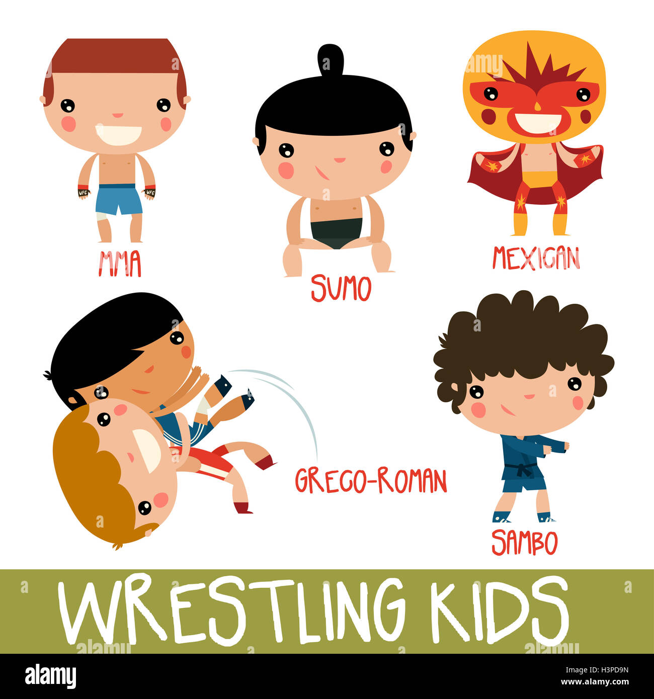 Sumo wrestler cartoon hi-res stock photography and images - Alamy