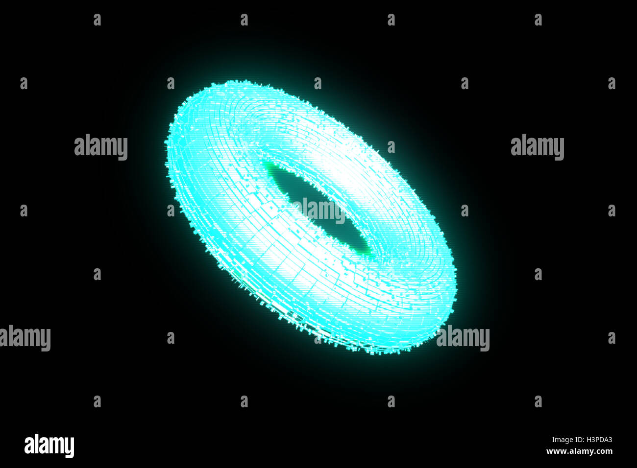 Futuristic 3D Ring Nice 3D Rendering Stock Photo - Alamy