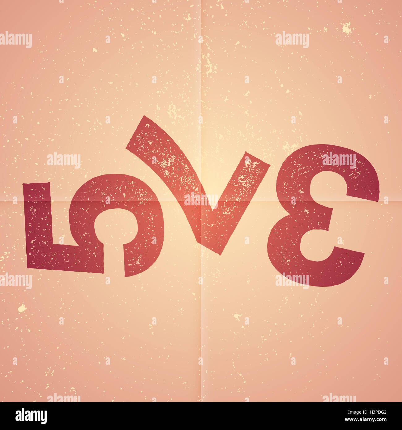 love numbers text. vector illustration Stock Photo - Alamy