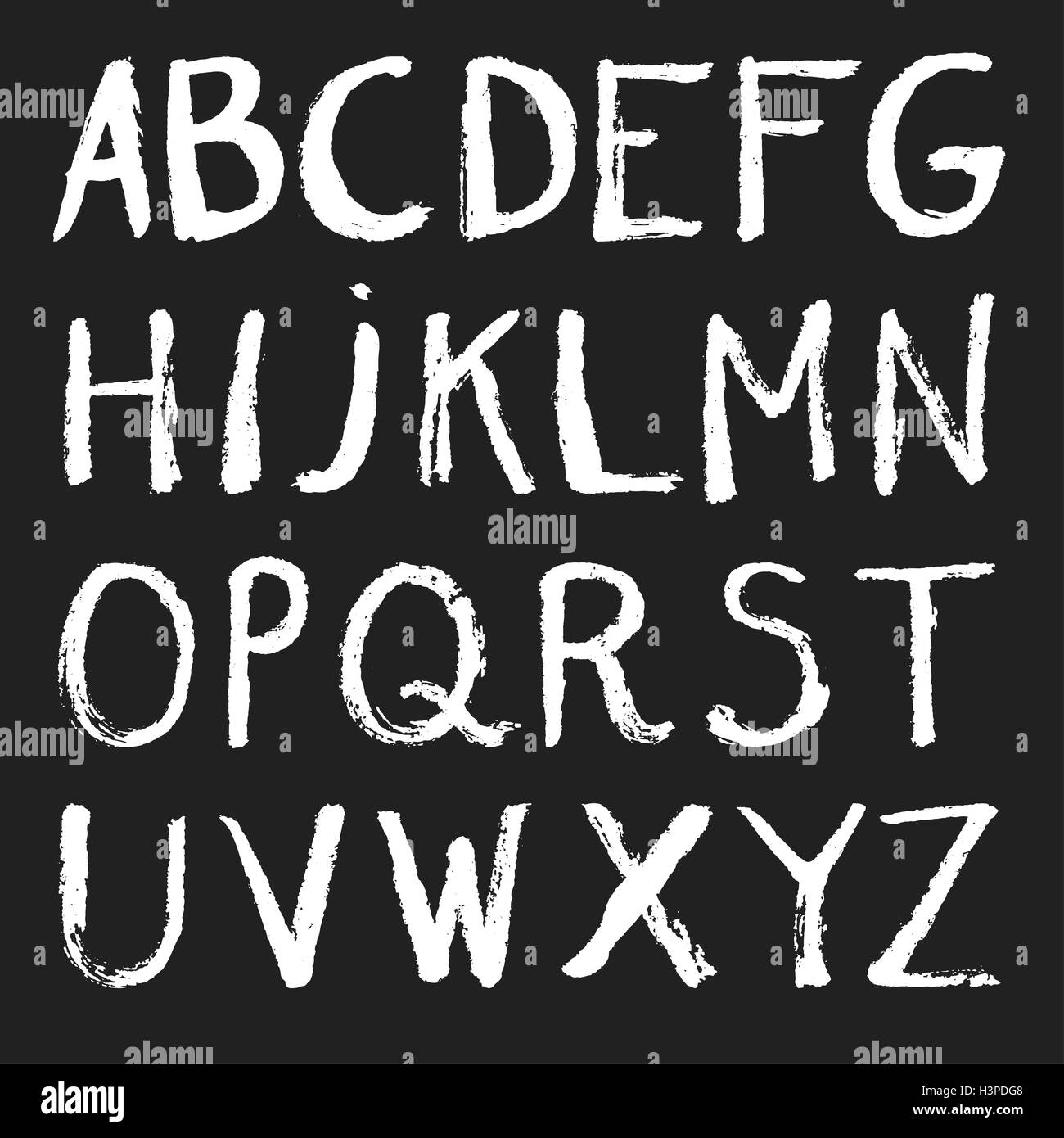 Brush alphabet hi-res stock photography and images - Alamy