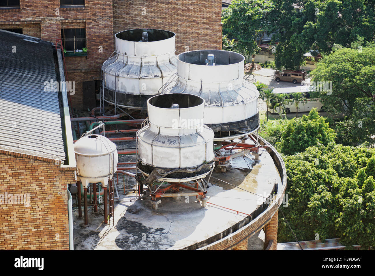 Old water tank Water treatment plants of the Waterworks Stock Photo - Alamy