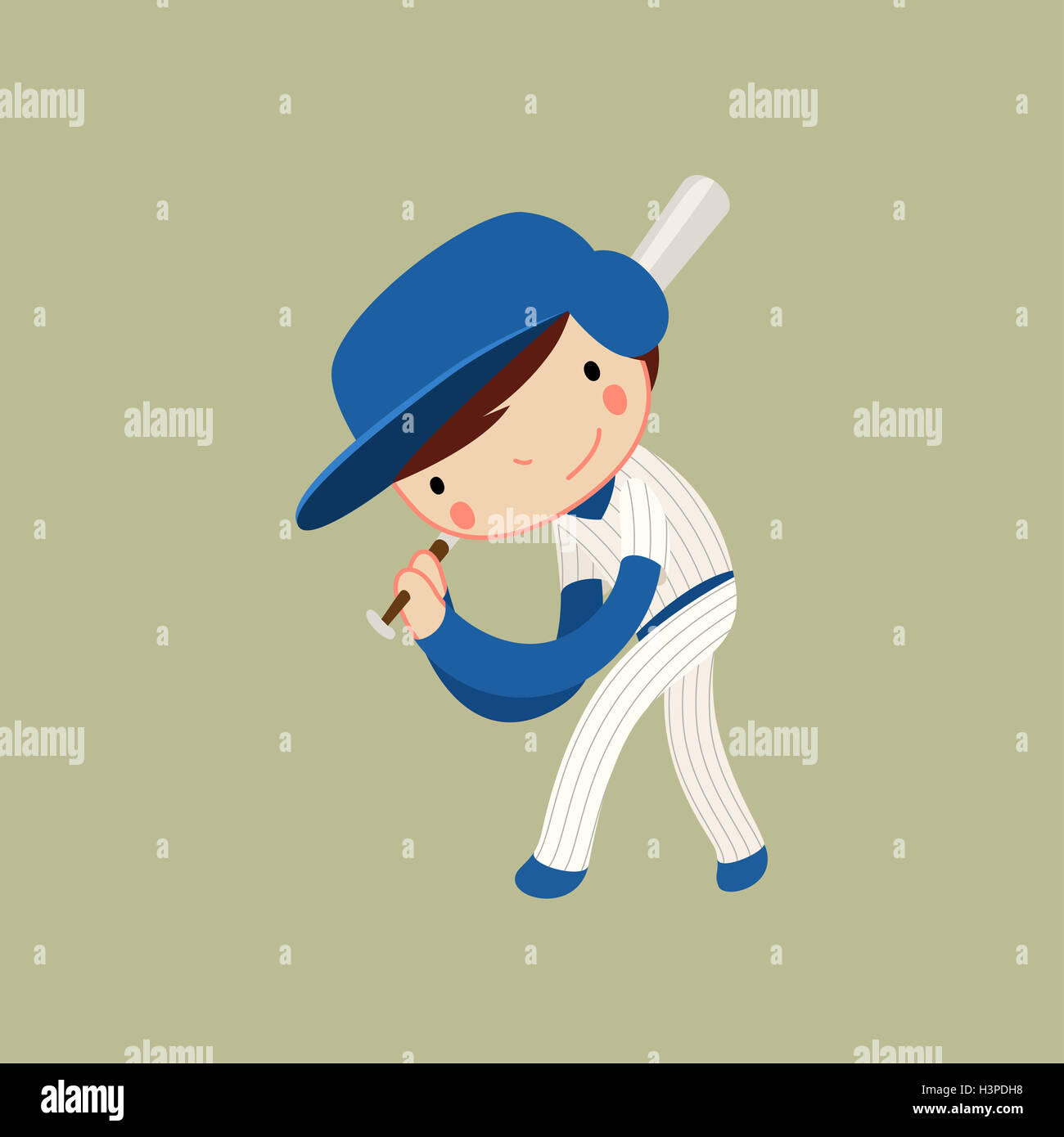 Baseball player clipart hi-res stock photography and images - Alamy
