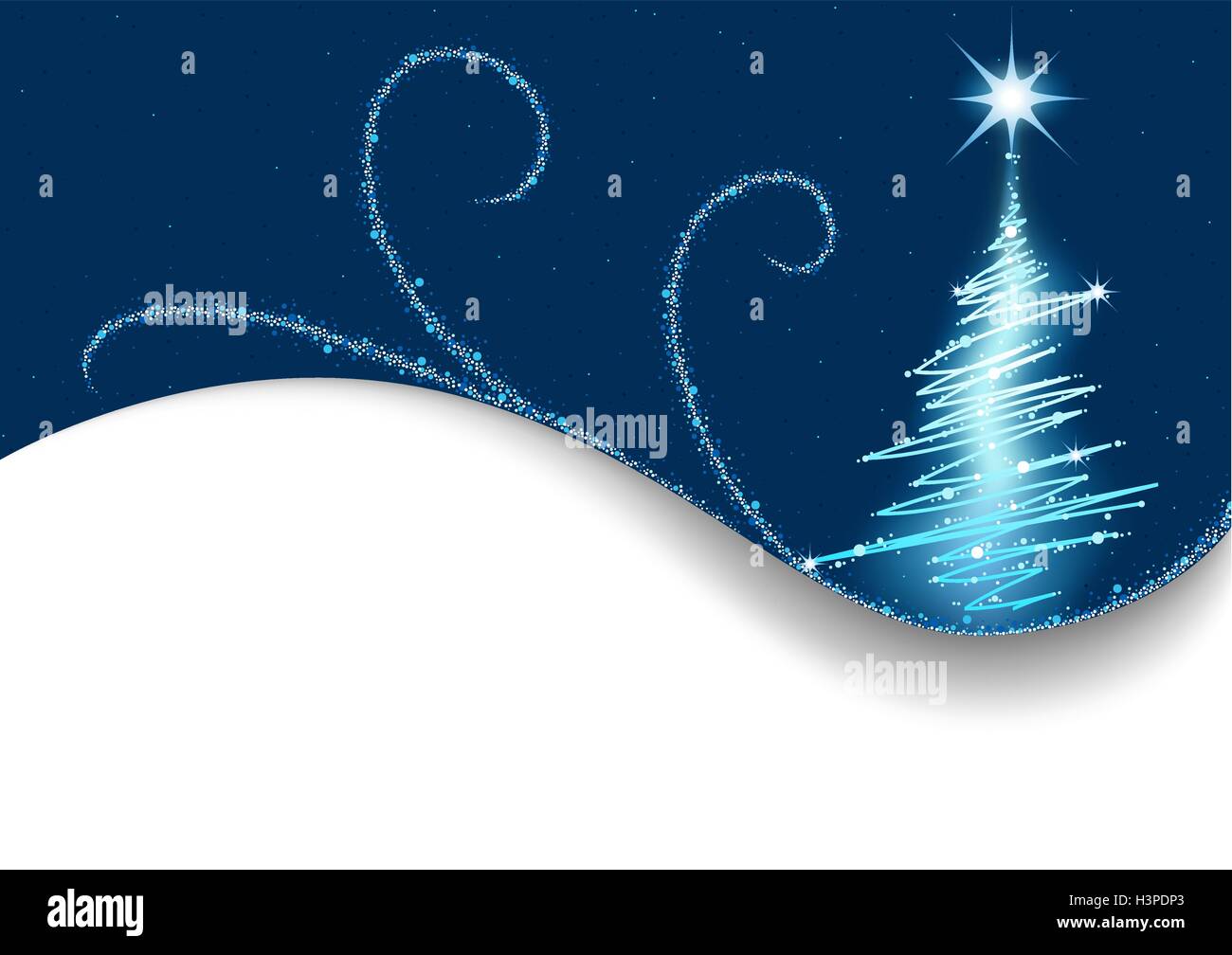 Blue Christmas Greeting Card Stock Vector Image & Art - Alamy