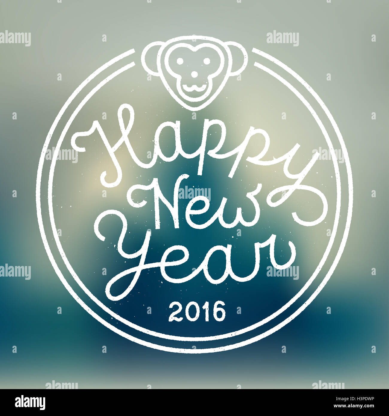 2016 year the monkey chinese calligraphy 2016 hi-res stock photography ...