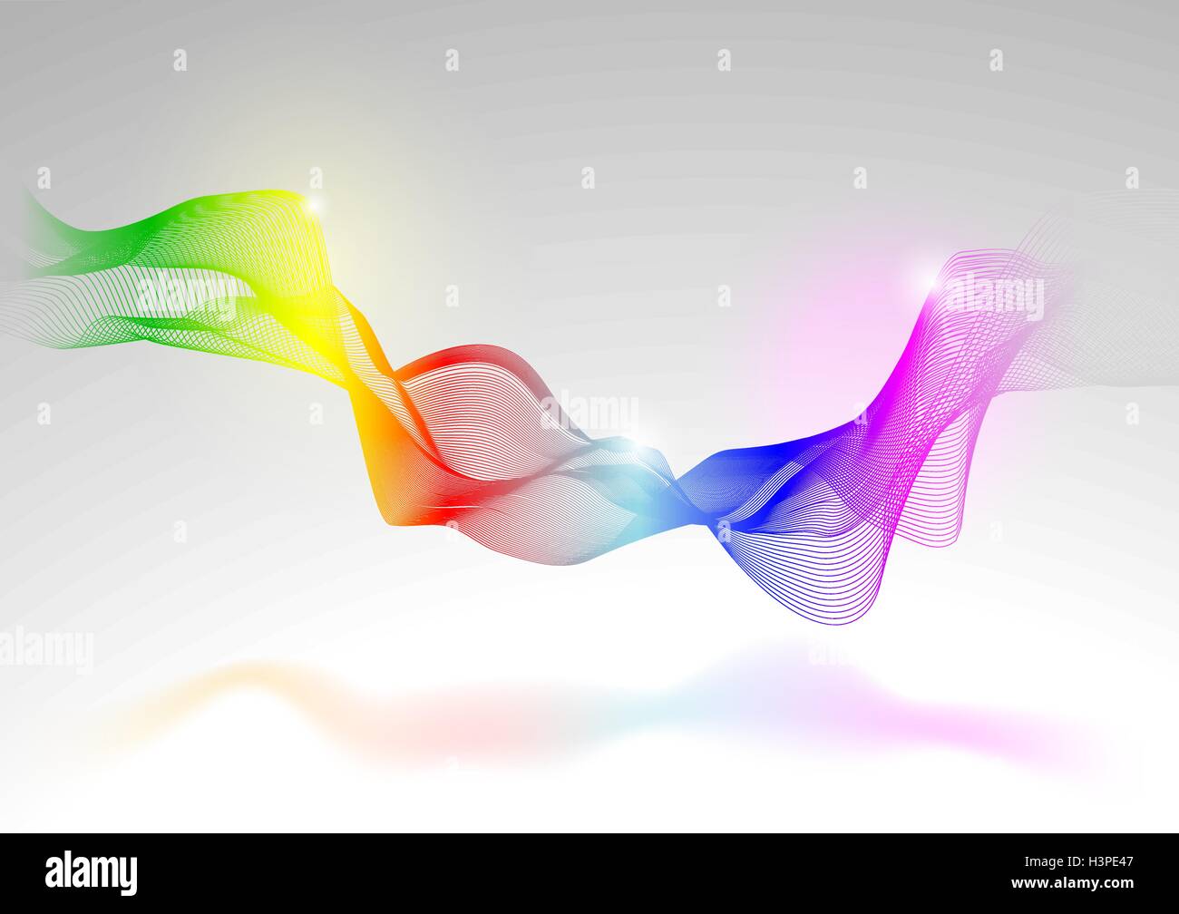 Rainbow Mesh Wave Stock Vector Image & Art - Alamy