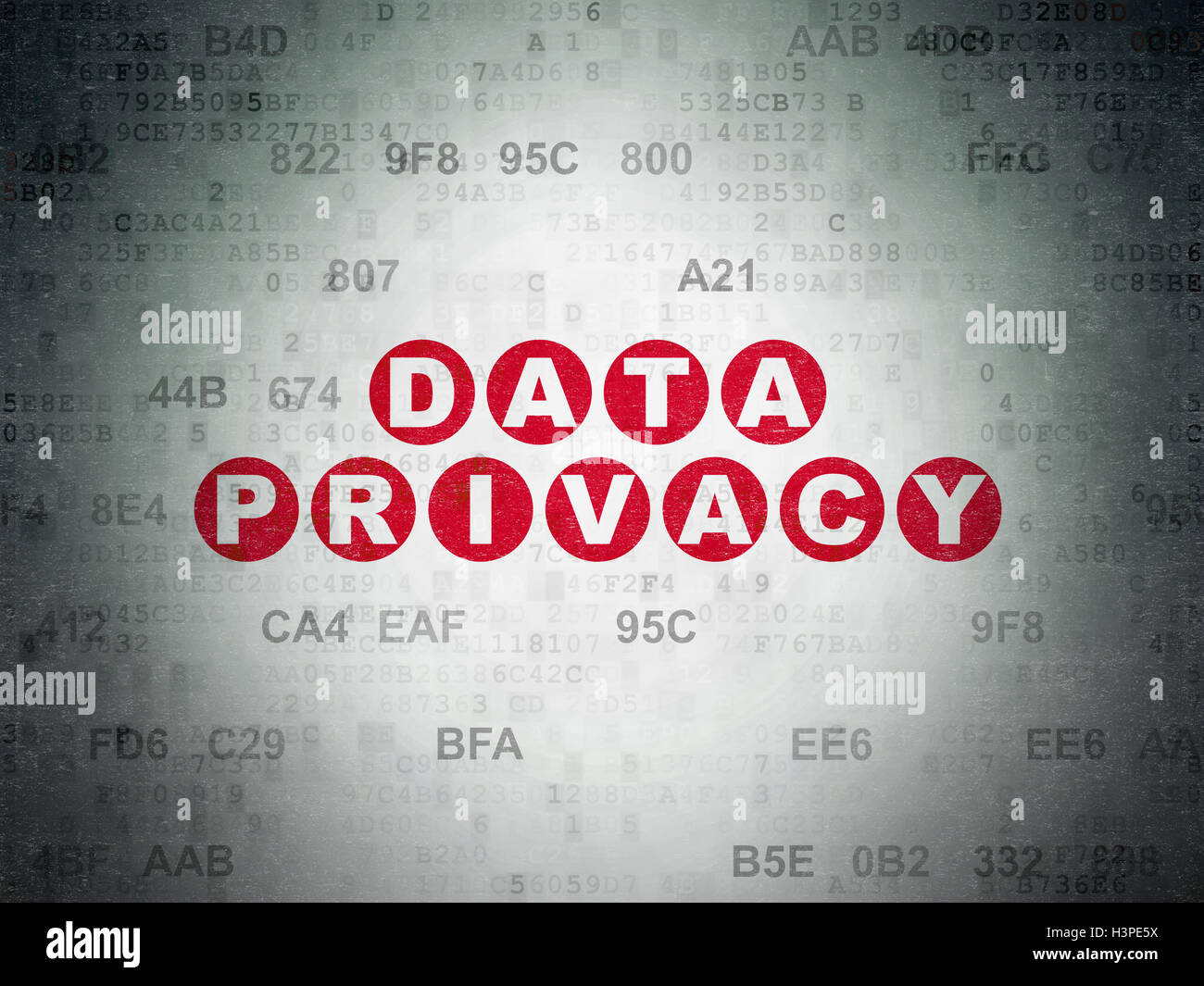 Protection concept: Data Privacy on Digital Data Paper background Stock ...