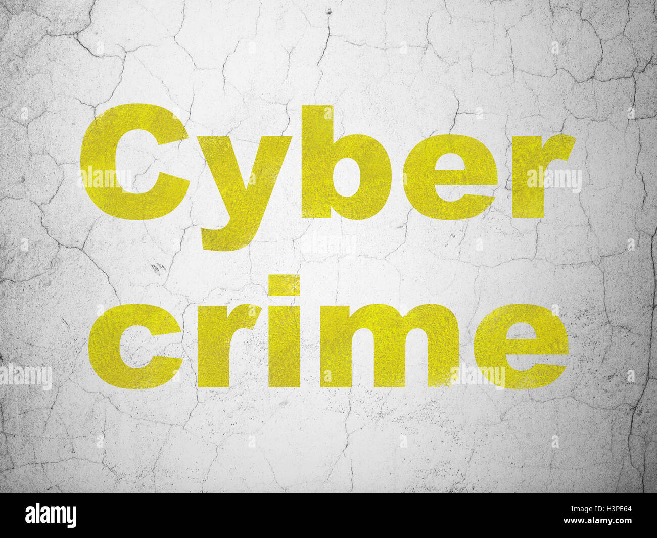 Security concept: Cyber Crime on wall background Stock Photo - Alamy