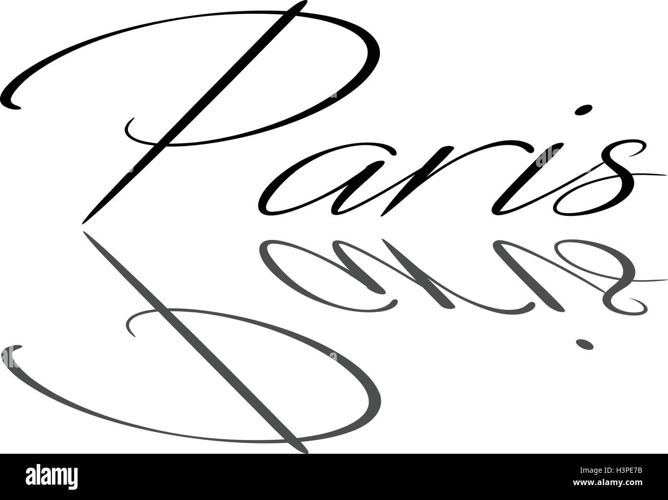 Paris text Sign on White Background Stock Vector Image & Art - Alamy