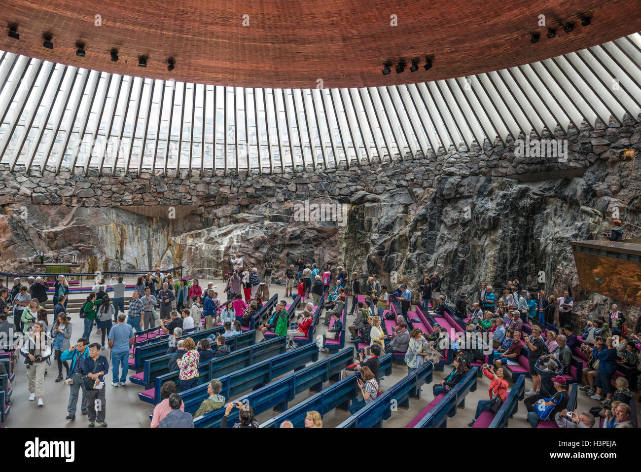 Church of the Rock Helsinki Sweden Stock Photo - Alamy