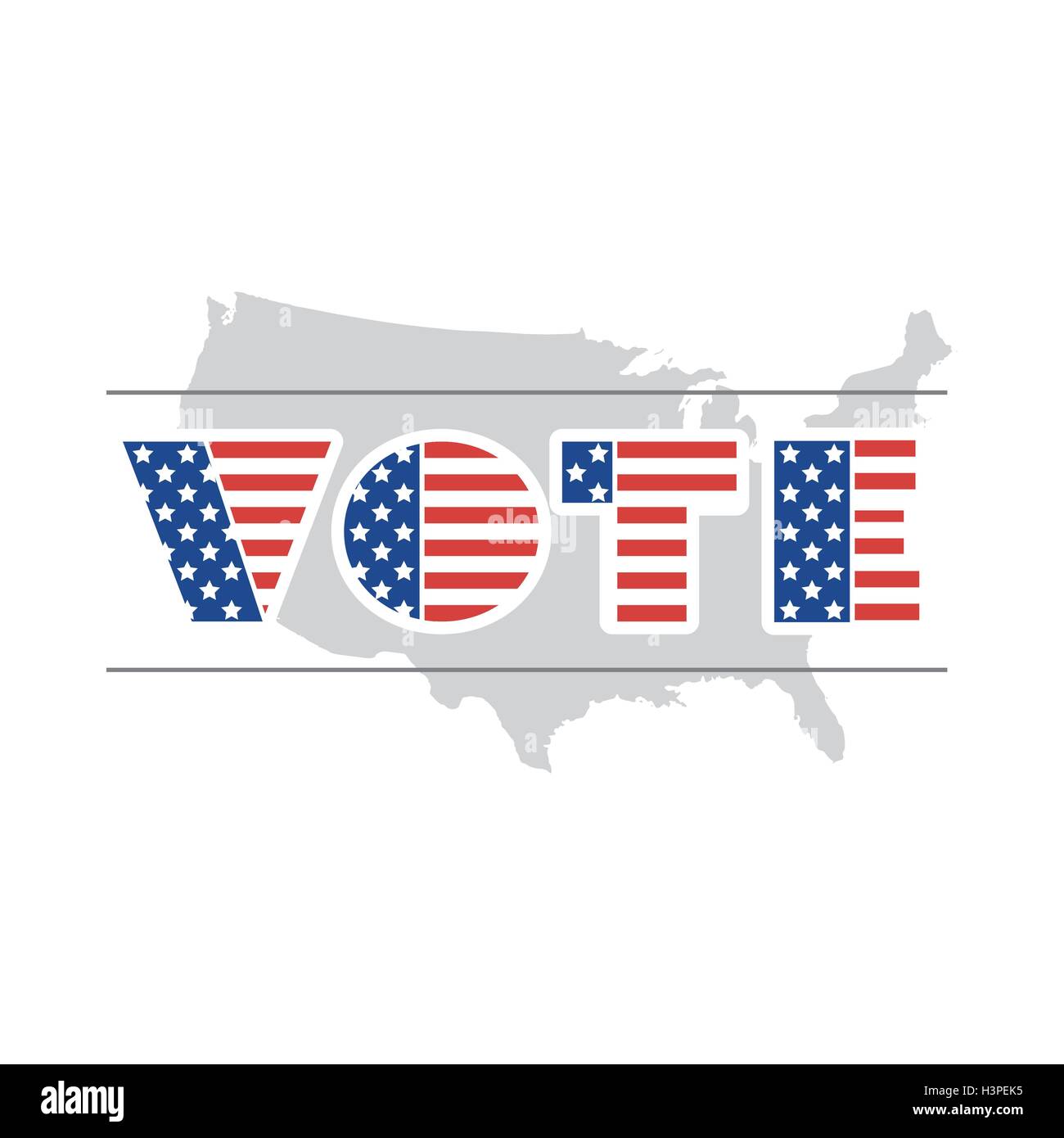 USA Voting Design Concept with Map Stock Vector Image & Art - Alamy