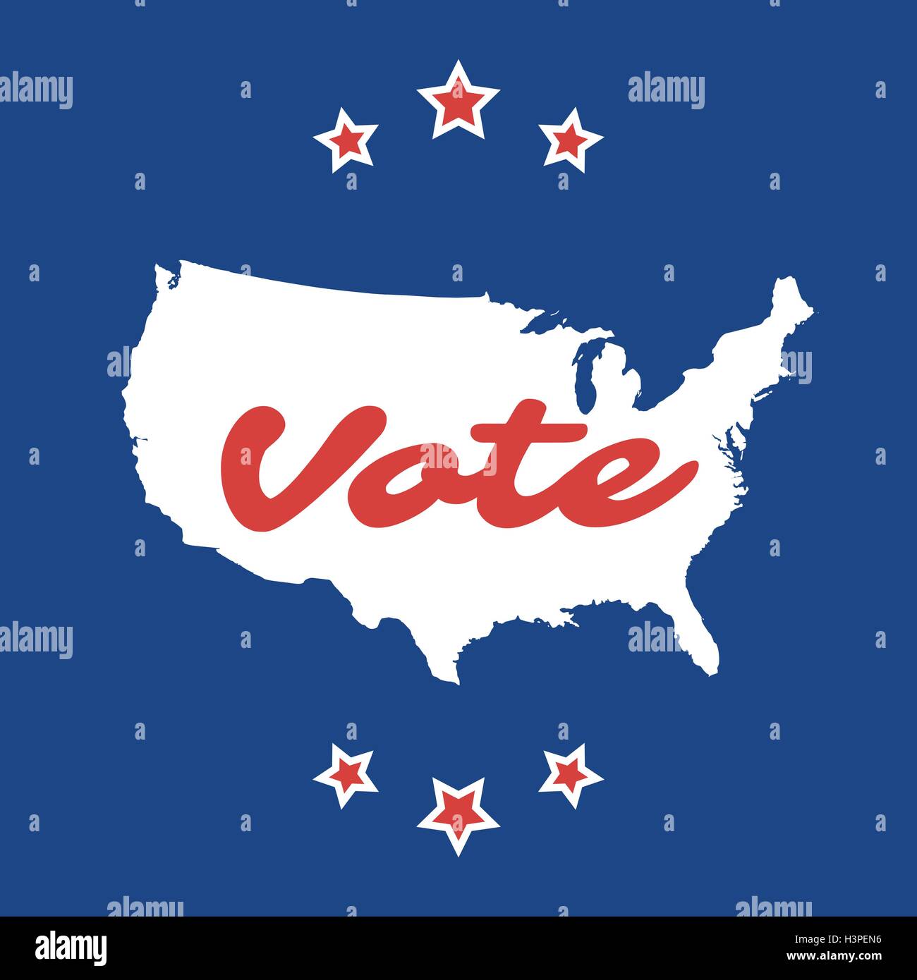USA Voting Design Concept with Map Stock Vector Image & Art - Alamy