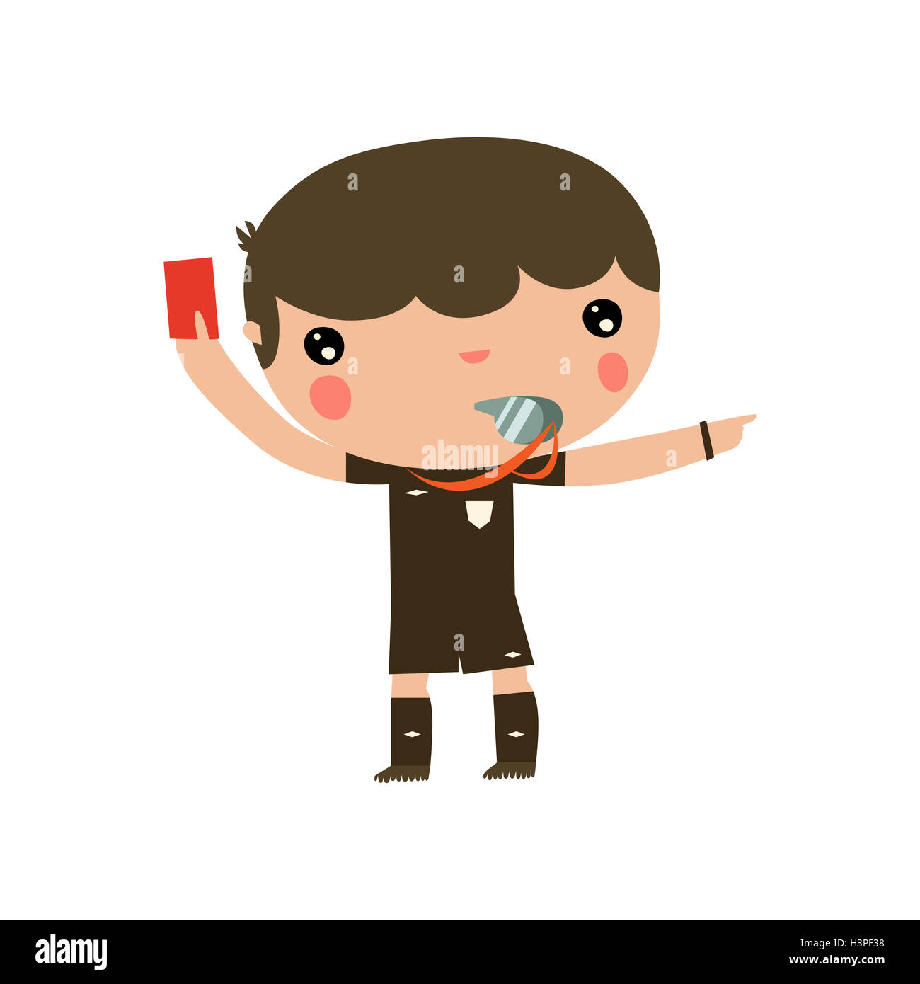 Football Referee Cartoon Female Soccer Referee Illustration Free