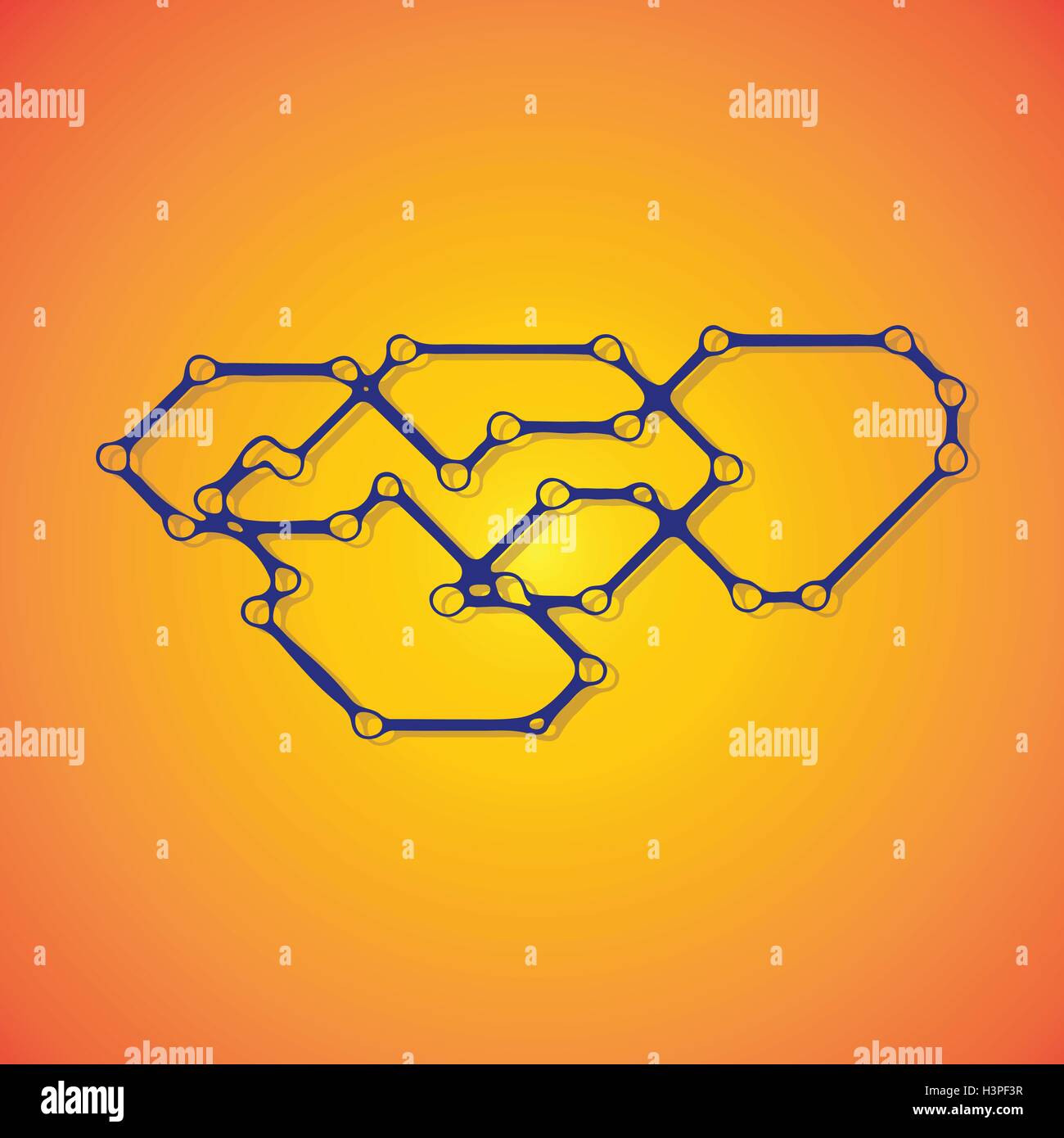 Mechanical schemes, vector engineering drawing with geometric parts ...