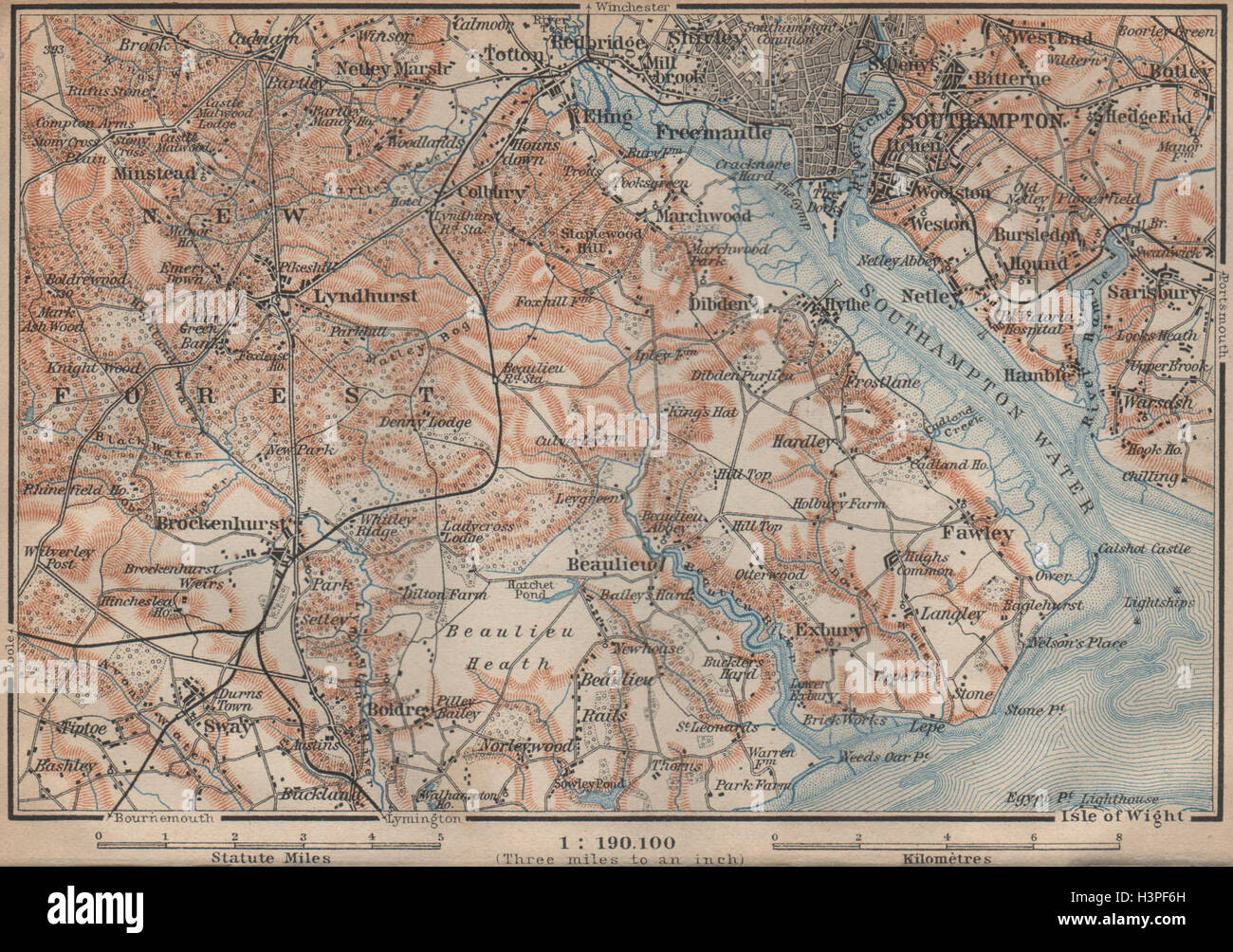Map of lyndhurst hi-res stock photography and images - Alamy