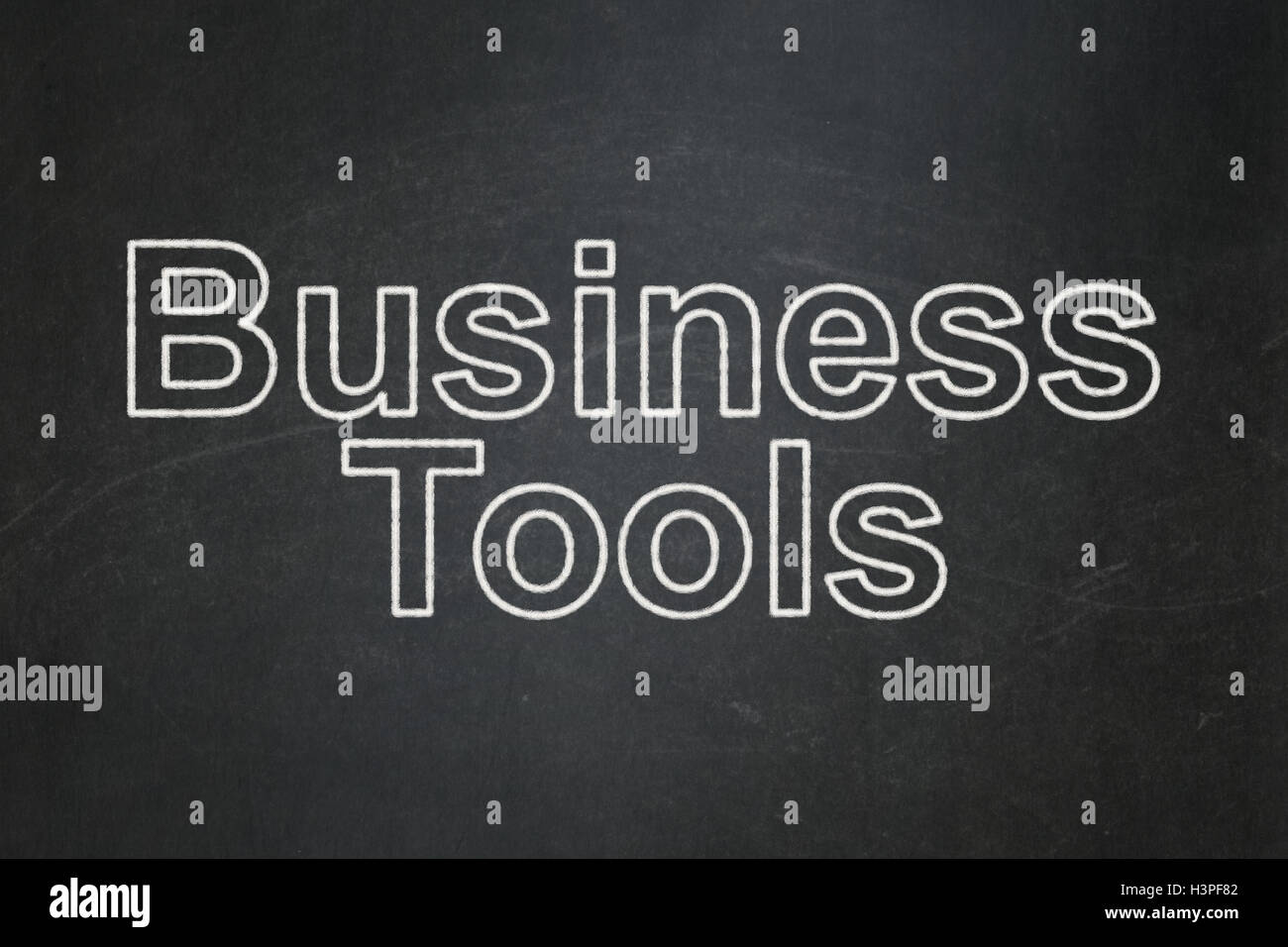 Finance concept: Business Tools on chalkboard background Stock Photo ...