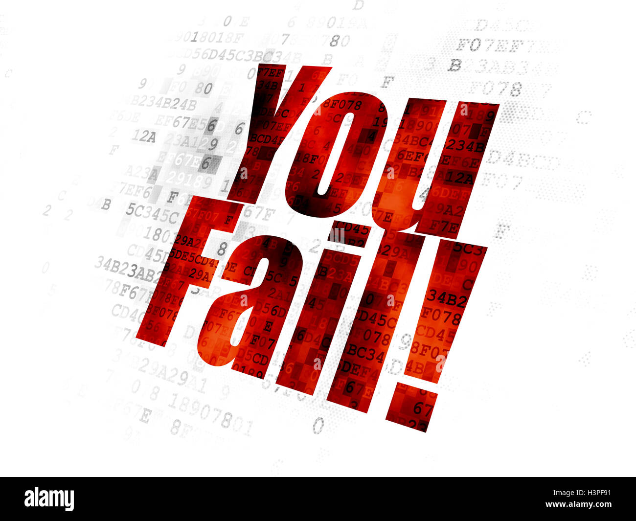 Digital fail Cut Out Stock Images & Pictures - Alamy