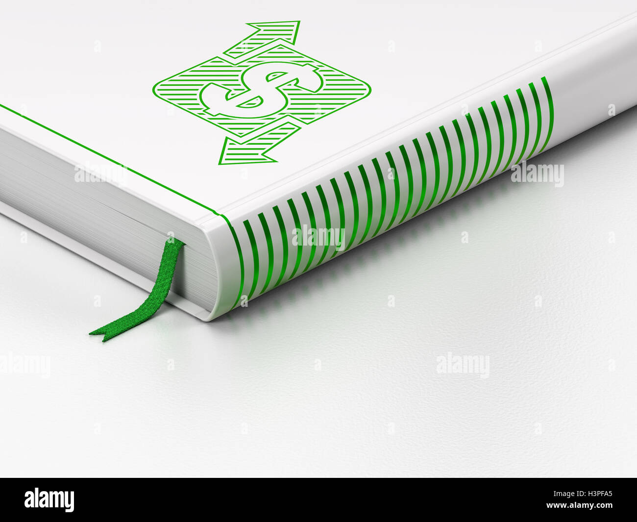 Finance concept: closed book, Finance on white background Stock Photo ...