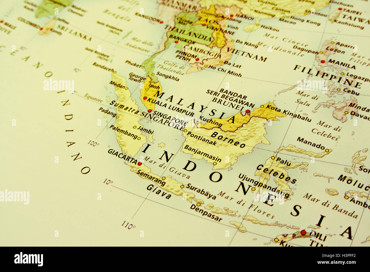 Malaysia: geographical view Stock Photo - Alamy