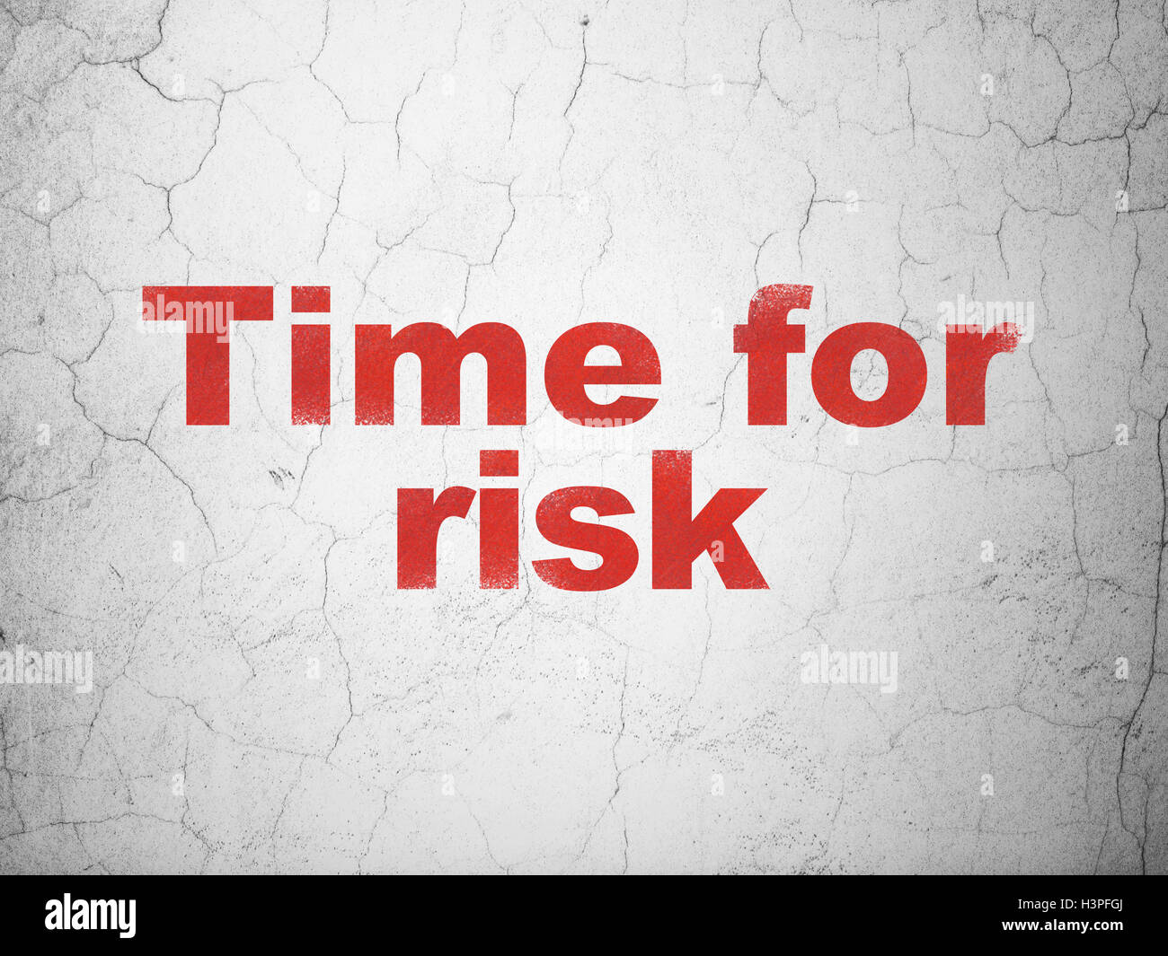 Timeline concept: Time For Risk on wall background Stock Photo - Alamy