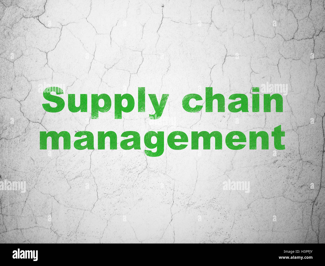 Marketing concept: Supply Chain Management on wall background Stock ...
