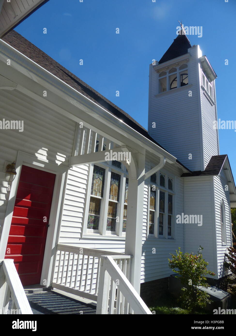 Catholic church built in Colonial Architecture Stock Photo - Alamy