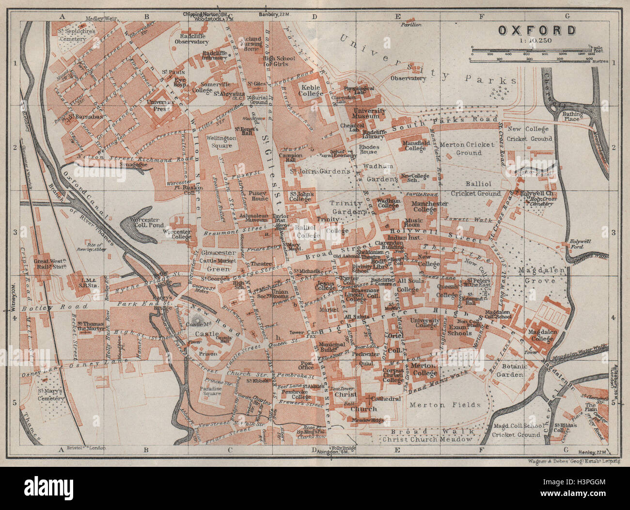 Oxford city map hi-res stock photography and images - Alamy