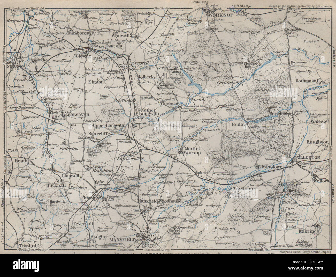 SHERWOOD FOREST & THE DUKERIES. Worksop Mansfield Ollerton Staveley ...