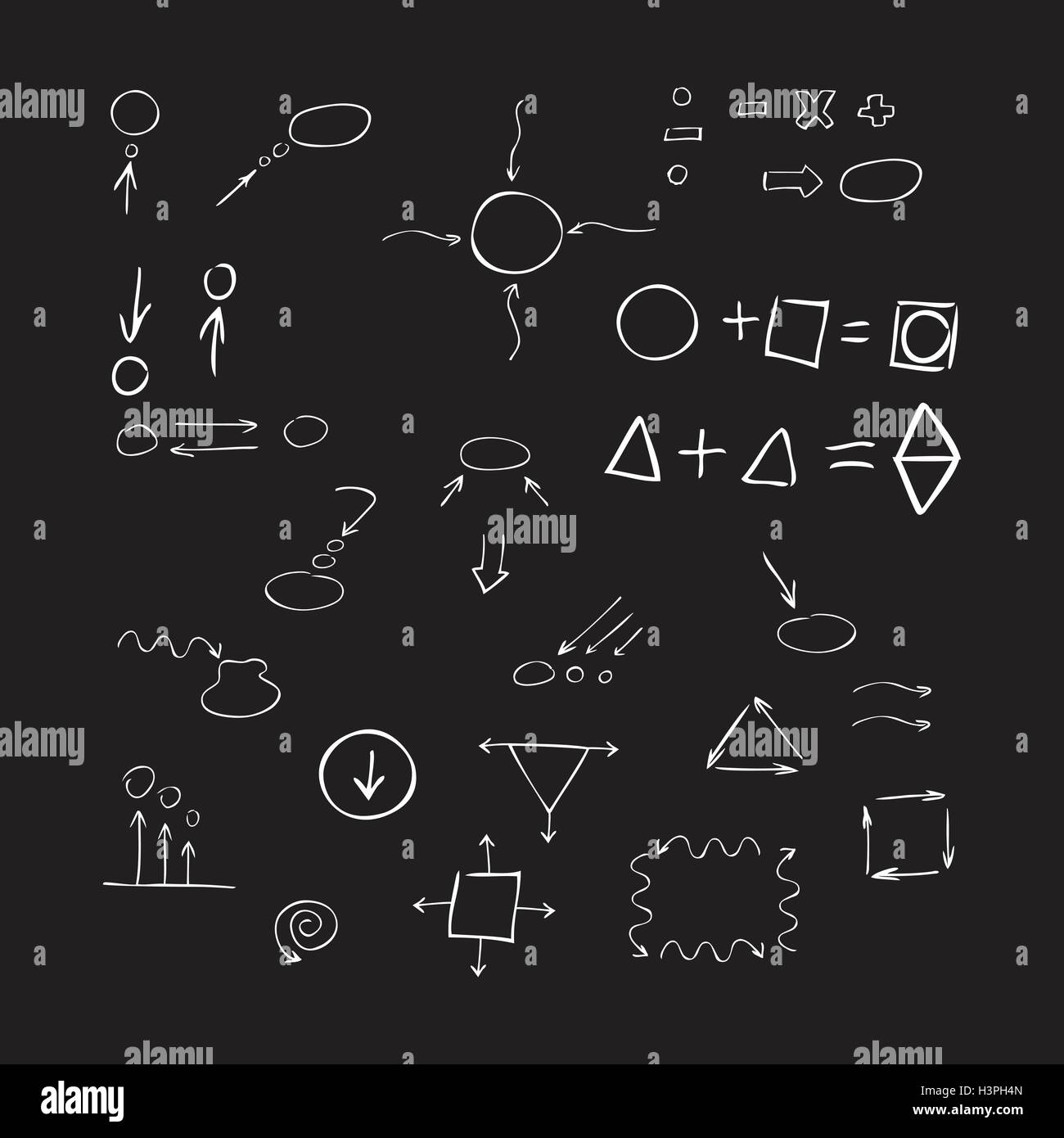 Geometrical shapes sketch Stock Vector Images - Alamy