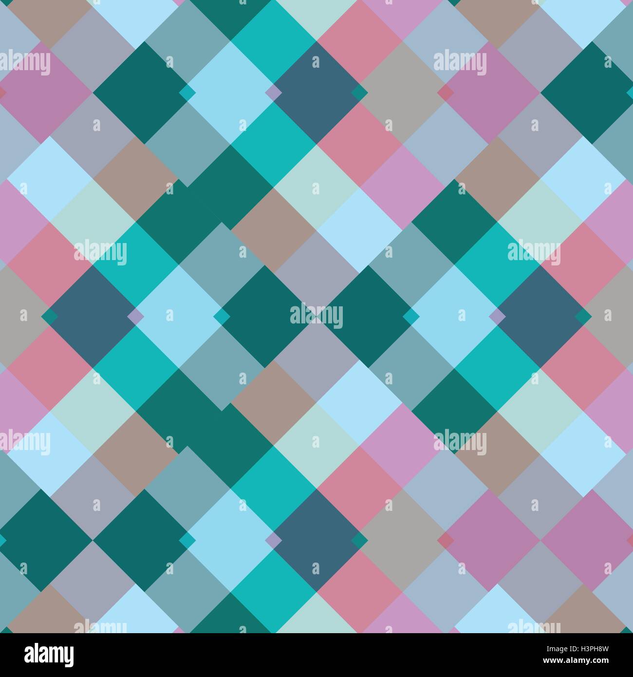 Pastel colored colorful seamless pattern geometric squares Stock Vector ...
