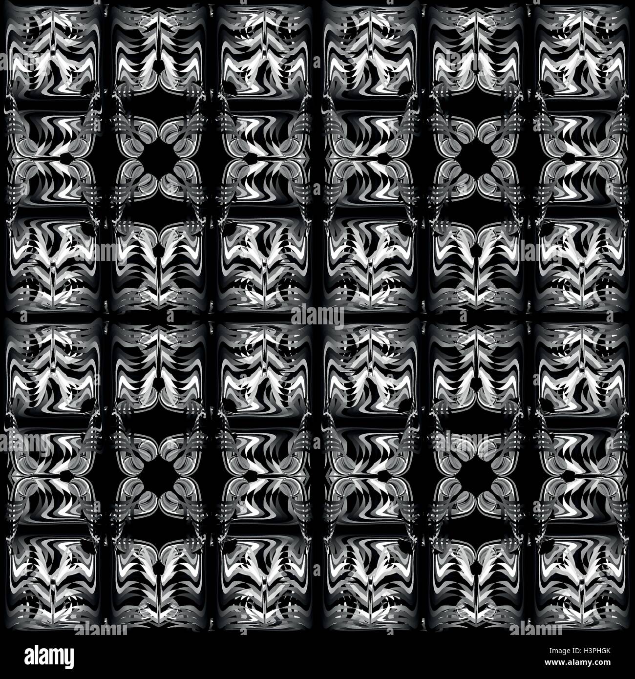 Gray and white pattern seamless on black background Stock Vector Image ...
