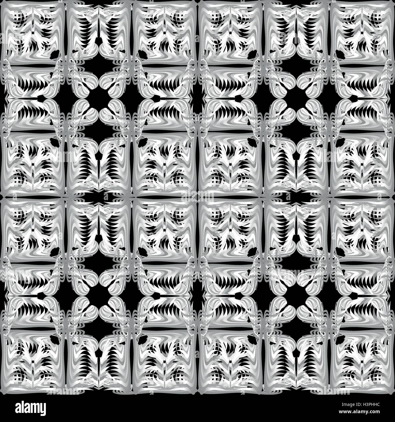 Gray and white pattern seamless on black background Stock Vector Image ...