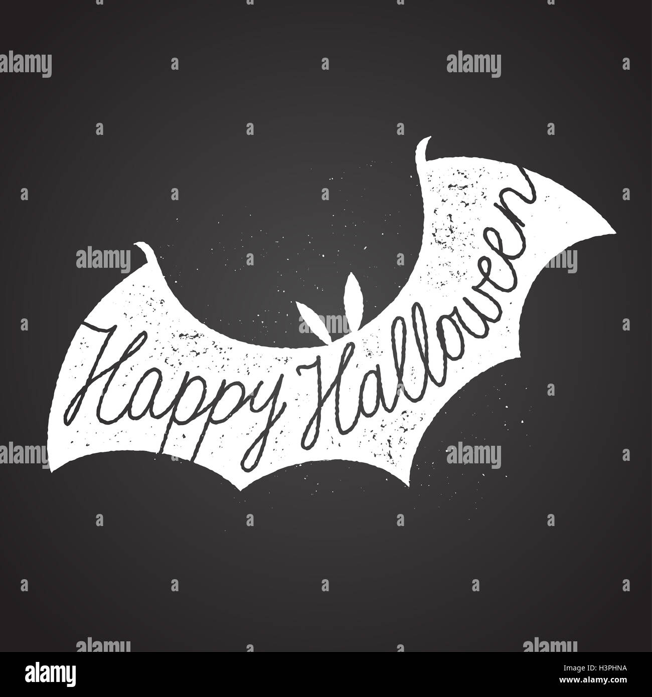 halloween bat calligraphy sign. vector illustration Stock Photo - Alamy